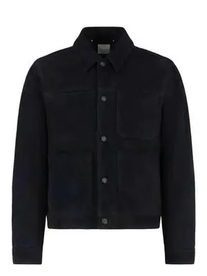 Paul Smith Button-fastening Suede Jacket - Blue