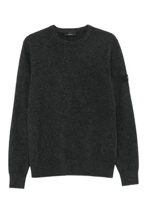 Peuterey Patch-logo Crew-neck Sweater - Grey