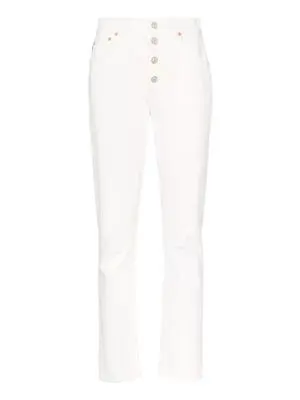 Balenciaga High-rise Slim Leg Jeans - White