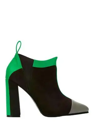 STUDIO CHOFAKIAN Color Blocked Ankle Boots - Brown