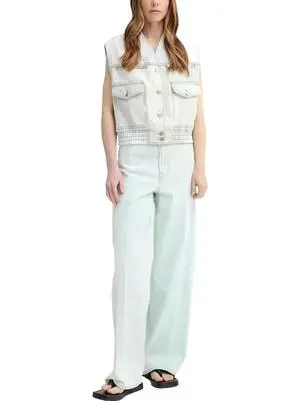 Bally Sleeveless Denim Jacket - Blue