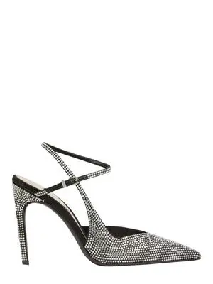Gucci 105mm Crystal-embellished Slingback Pumps - Black