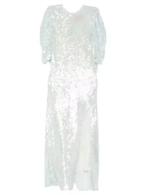 ROBERTA EINER Sequin Midi Dress - Blue