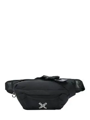 Kenzo Logo Print Belt Bag - Black