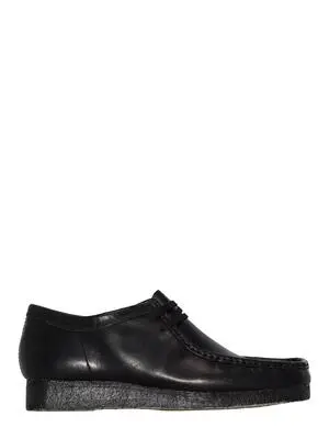 Clarks Wallabee Leather Boots - Black