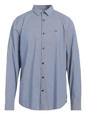 Armani Exchange Shirt Azure Size Cotton - Blue
