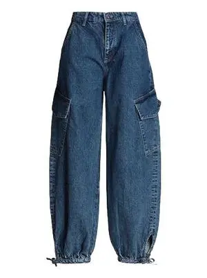 Only Tapered High Waisted Jeans - Blue