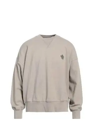 A PAPER KID Cotton French Terry Sweatshirt - Beige