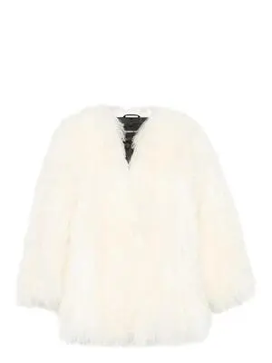NUMERO OTTO Fur Coat - White