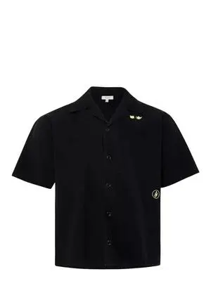 JW Anderson Embroidered-detail Short-sleeve Shirt - Black