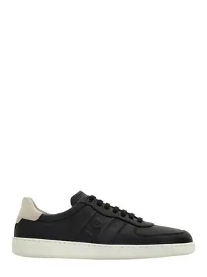 FERRAGAMO Leather Trainers - Black