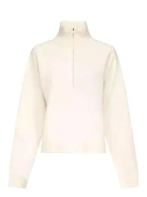Loulou De Saison Dries Zip-front Cashmere Sweater - Neutrals