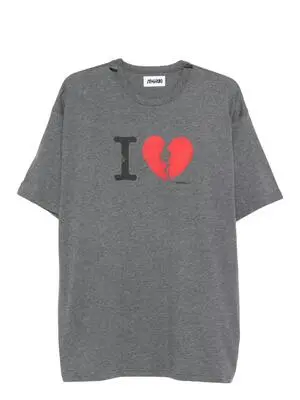MAGLIANO Broken-heart Graphic T-shirt - Grey