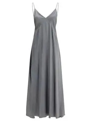 FORTE_FORTE Spaghetti-strap A-line Dress - Grey