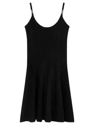 VERSACE Embellished Scoop-Neck Mini Dress