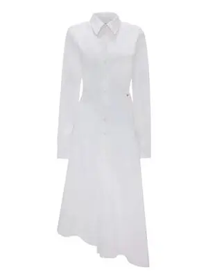 VICTORIA BECKHAM Paneled Asymmetrical Shirt Dress