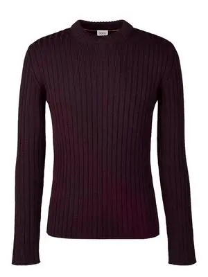 TOD'S Ribbed Crew-neck Sweater - Red