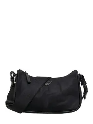 Emporio Armani Logo-plaque Cross-body Bag - Black