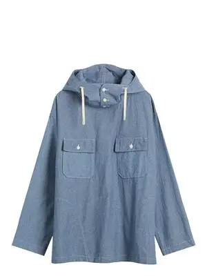 Engineered Garments Chambray Cagoule Shirt - Light Blue