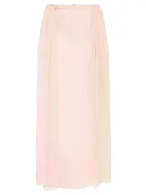 Nicole Miller Cape Long-sleeve Maxi Dress - Pink