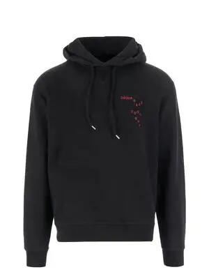 Dsquared2 Logo-print Hoodie - Black