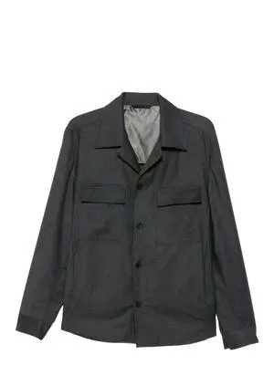 BRIGLIA 1949 Pocket Overshirt - Grey