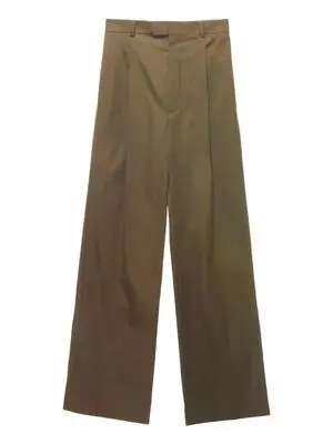 CARVEN Pleated-Front Cotton Trousers