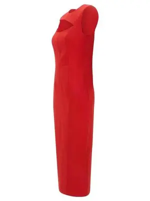Rebecca Vallance Cut-out Midi Dress - Red