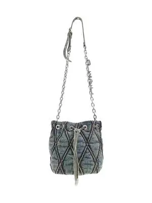 DIESEL Quilted Chain-strap Bag - Blue