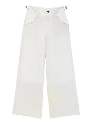 Sacai Adjustable-waist Flap-pocket Trousers - Neutrals