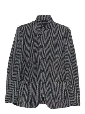 EMPORIO ARMANI Zigzag-Pattern Jacket