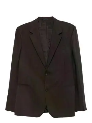 Emporio Armani Single-breasted Blazer - Brown