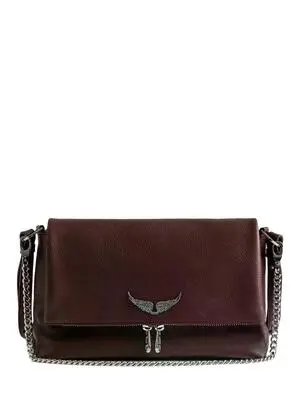 Zadig&Voltaire Rock Wing-detail Chain-strap Satchel - Red