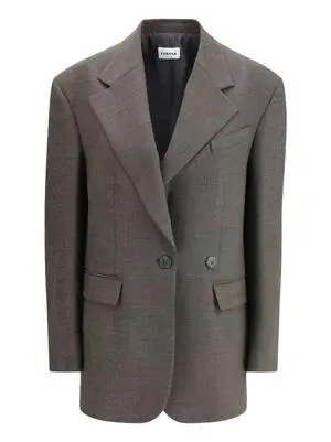 P.a.r.o.s.h Notched-lapel Single-breasted Blazer - Grey