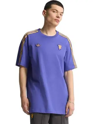 Adidas Manchester United Terrace Icons Tee - Semi Night Flash