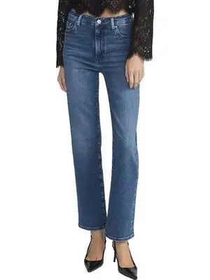 FRAME Le Sleek Straight High-waist Jeans - Reign