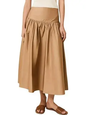 Solid & Striped The Magnolia Maxi Skirt - Camel