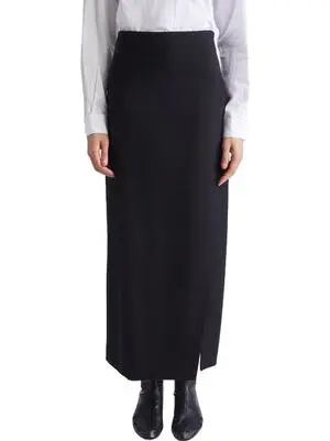 Max Mara Adorato Wool Wrap Skirt - Black