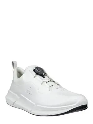 Ecco BIOM® 2.2 Leather Sneakers With BOA® Fit System White