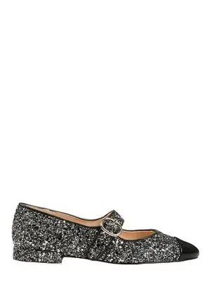 Sandro Glitter Ballet Flats - Black