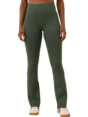 PACT On The Go-to Bootcut Legging Pine Green