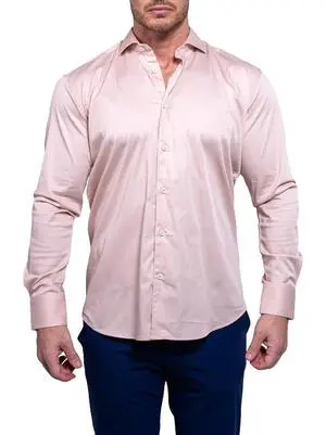 MACEOO Einstein Aristocratluxestretch Button-up Shirt - Light Brown