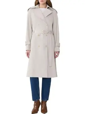 SOIA & KYO Becky Double-Breasted Trench Coat