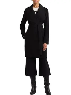 Ralph Lauren Drape Front Crepe Jacket - Black