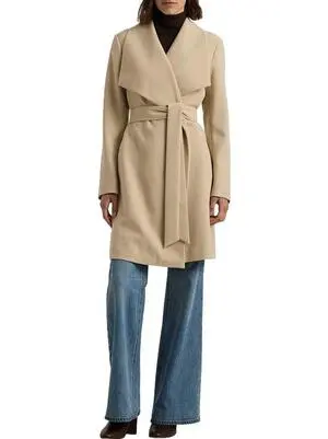 Ralph Lauren Drape Front Crepe Jacket - Explorer Sand