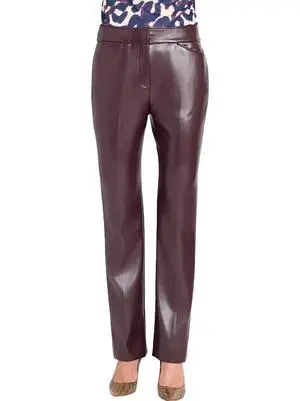 TAHARI ASL Faux Leather Pants