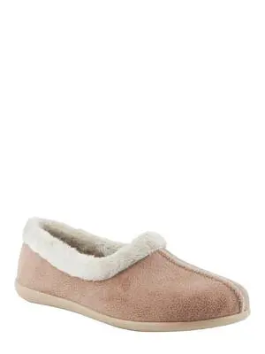 SPRING STEP SHOES Amalie Faux Fur Slipper Tan