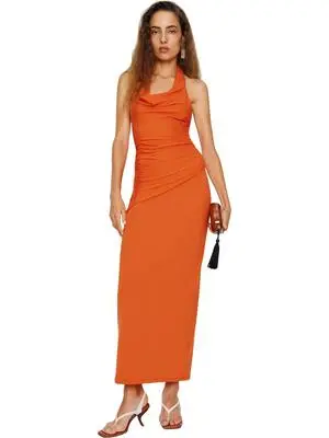 REFORMATION Niccola Knit Maxi Dress Flame