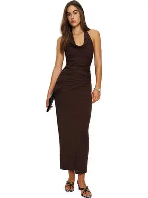 REFORMATION Niccola Knit Maxi Dress Mole