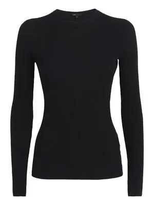 Maje Wool And Silk Sweater - Black